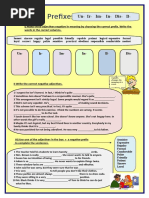 Negative Prefixes (Exercises) | PDF | Linguistics | Linguistic Morphology
