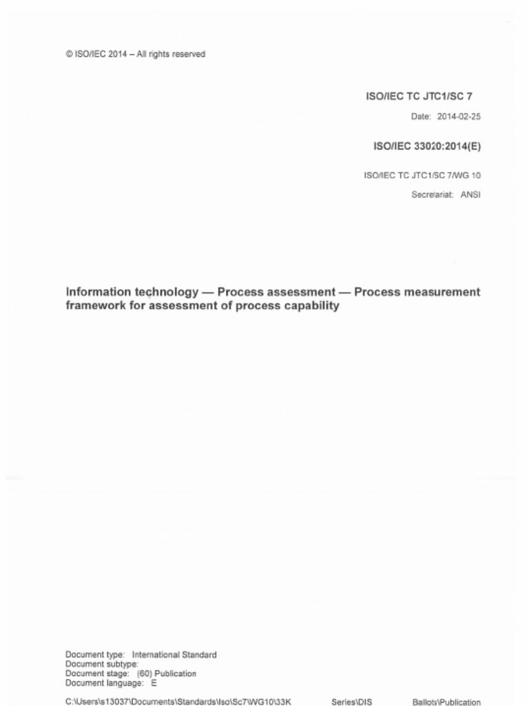 Iso 33020 | PDF