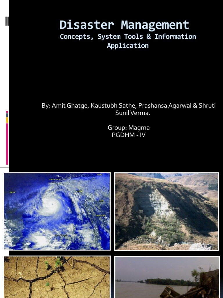 Disaster Management: Concepts, System Tools & Information Application ...