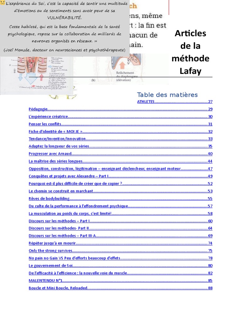 Articles Méthode Lafay | PDF | Conscience | Liberté