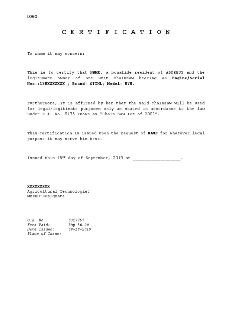 Chainsaw Certification | PDF