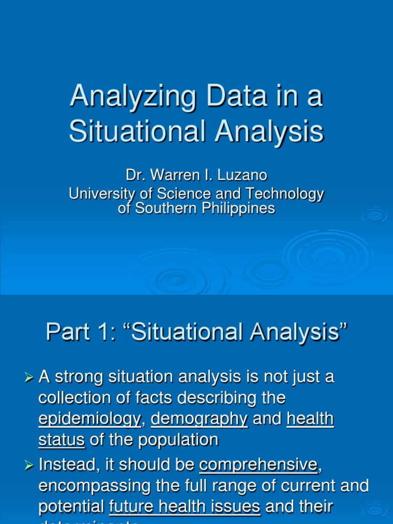 Health Situation Analysis in PHC Units | PDF | Data Analysis | Health Care