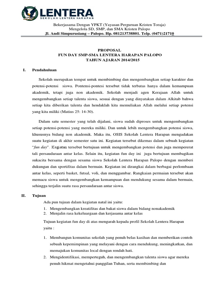 Proposal Fun Day | PDF