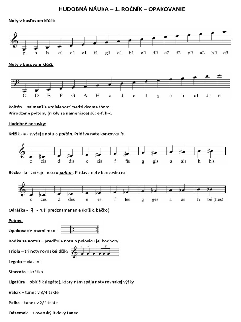 Opakovanie-1 Rocnik | PDF
