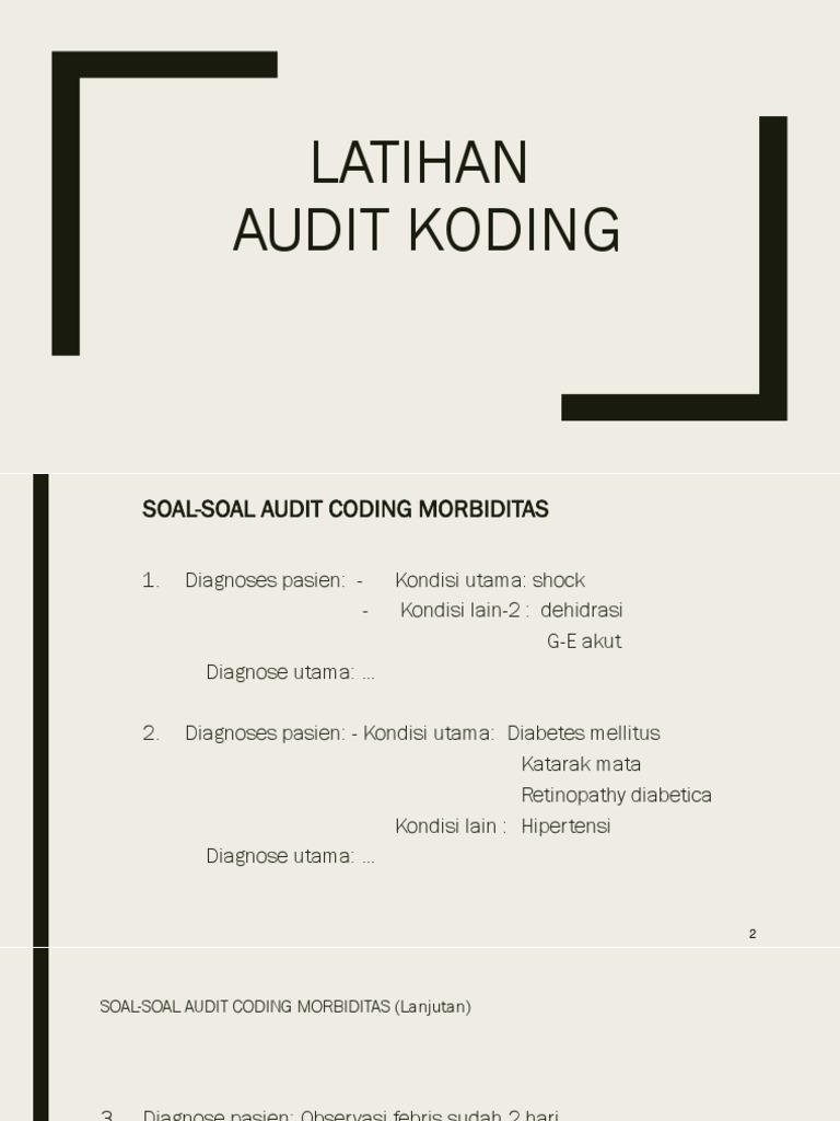 Soal Audit Koding | PDF