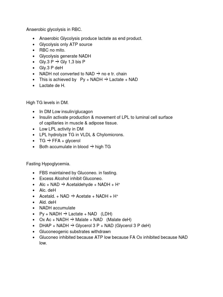 Anaerobic Glycolysis in RBC | PDF | Glycolysis | Glucose