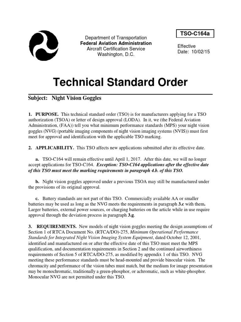 TSO C164a 1 | PDF