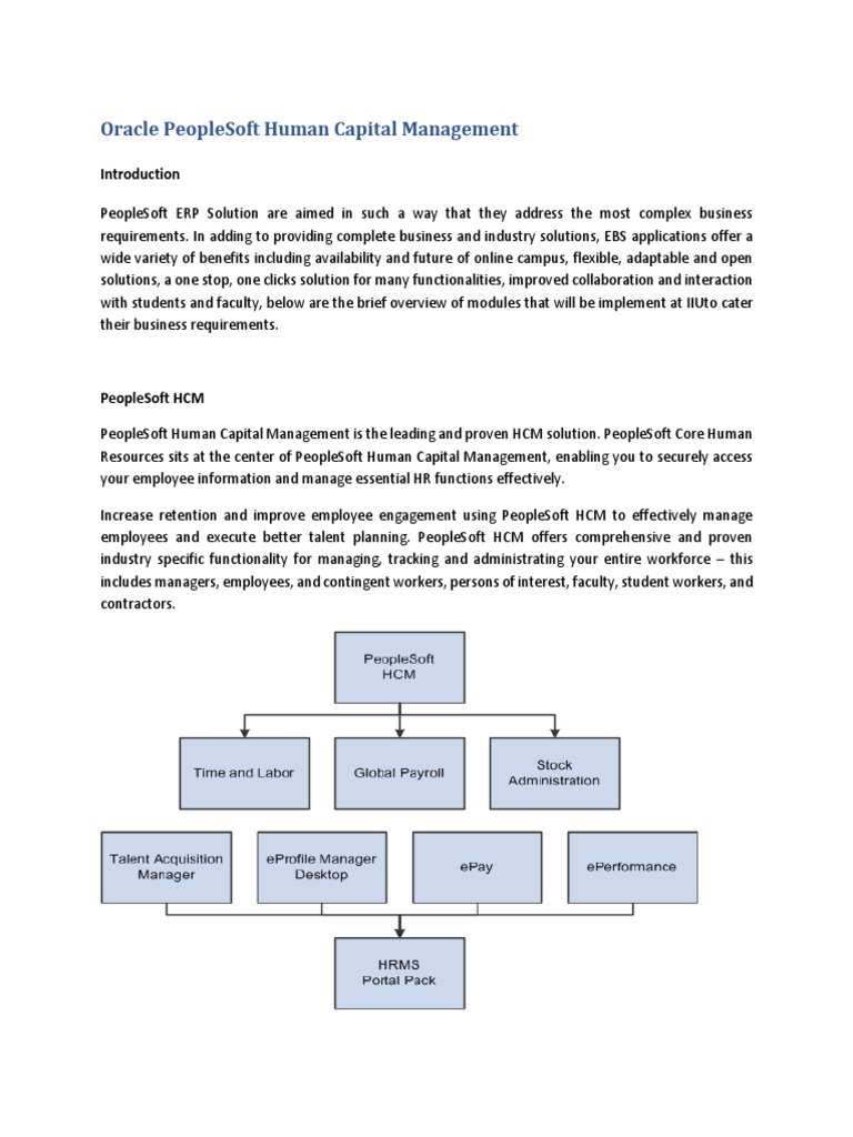 Oracle PeopleSoft HCM Solution | PDF | Recruitment | Competence (Human ...