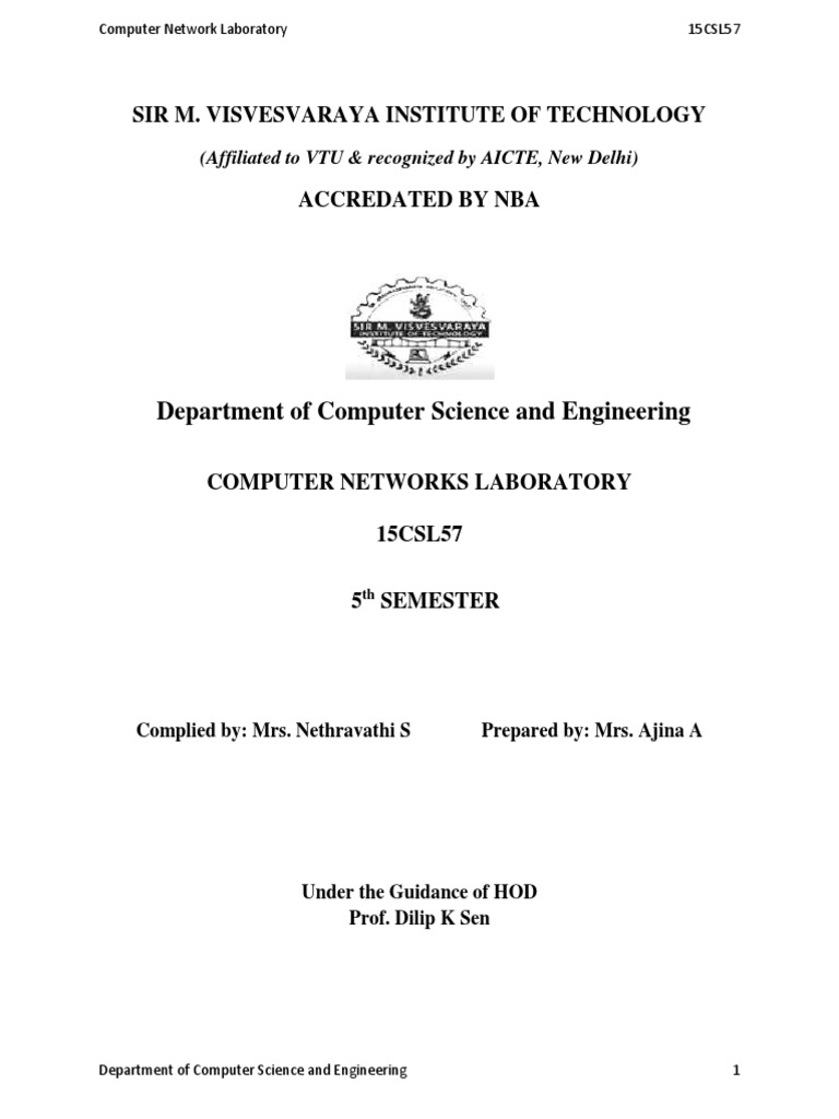 CN Lab 15csl57 Lab Manual | PDF | Network Socket | Port (Computer Networking)