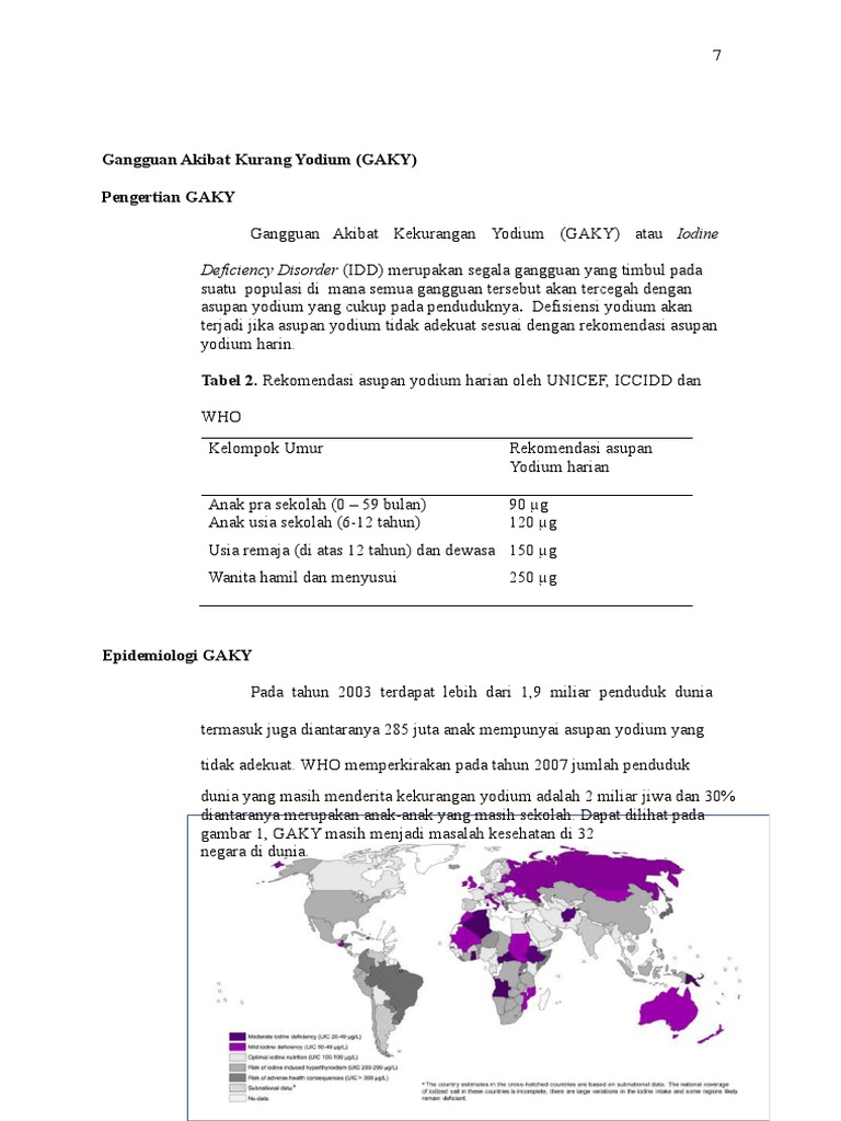 Dampak Kekurangan Yodium dan Kretinisme | PDF