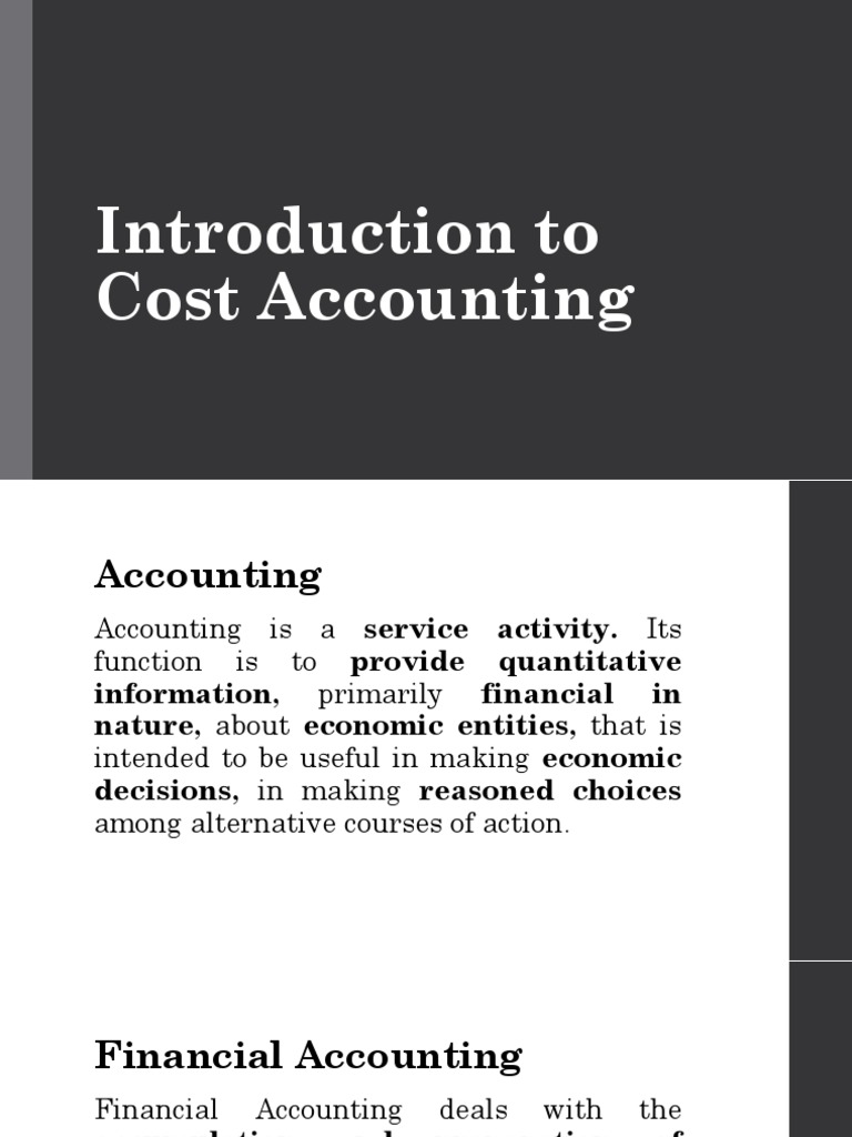 Cost Accounting Fundamentals Explained | PDF | Cost Accounting | Cost ...