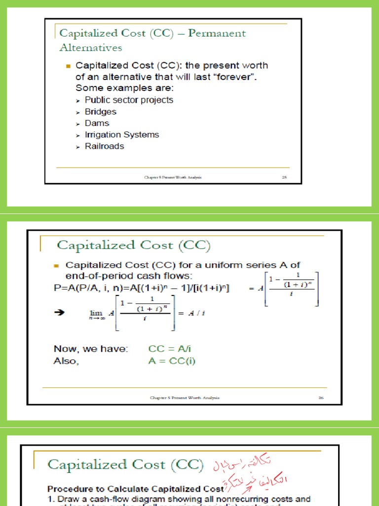 11 A-Engineering Economy Capitalized Cost. | PDF