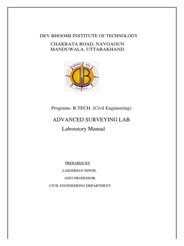 Advanced Surveying Lab PDF | PDF | Battery Charger | Rechargeable Battery