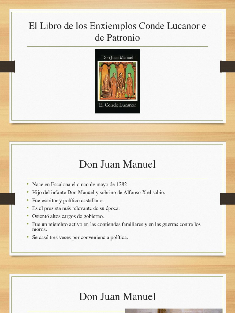 "El Conde Lucanor: Análisis y Estructura" | PDF