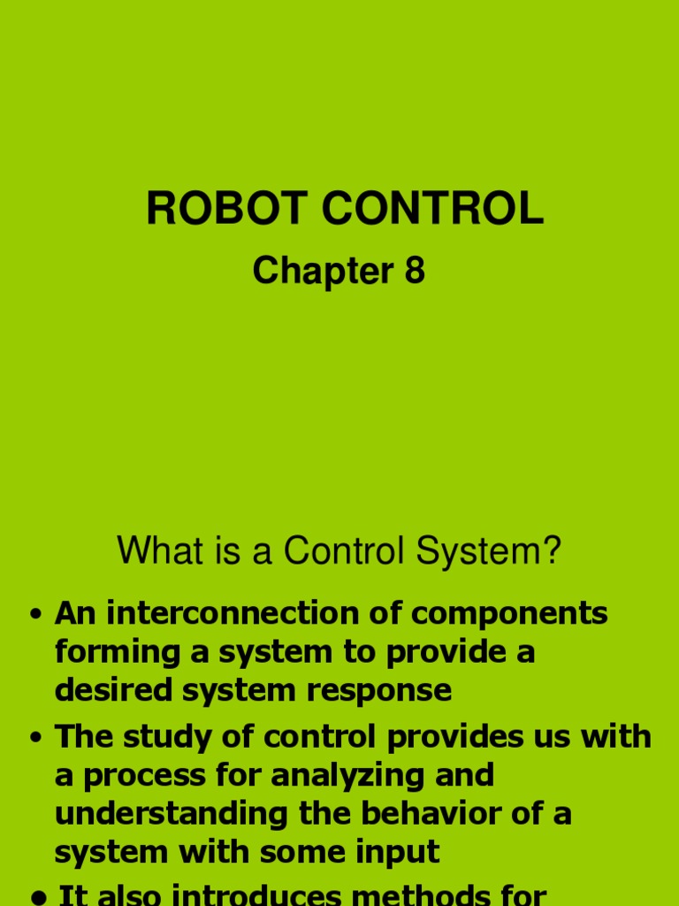 Chapter 8 Control | PDF | Control Theory | Electric Motor