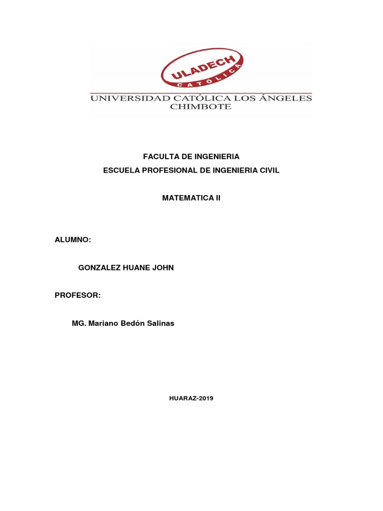 Matematica II | PDF