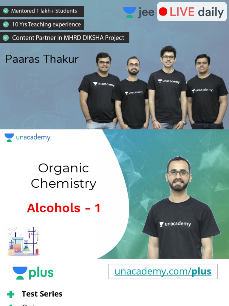 Class 12 Chemistry Notes of Alcohols | PDF