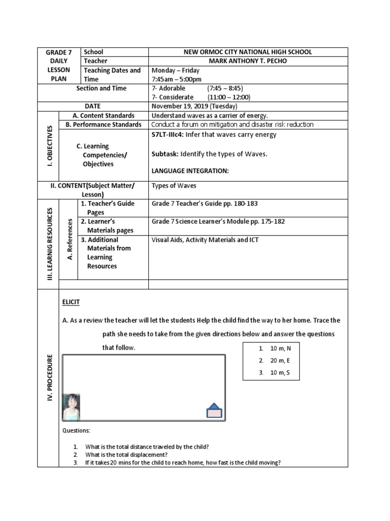 7es Lesson Plan | PDF | Waves | Lesson Plan