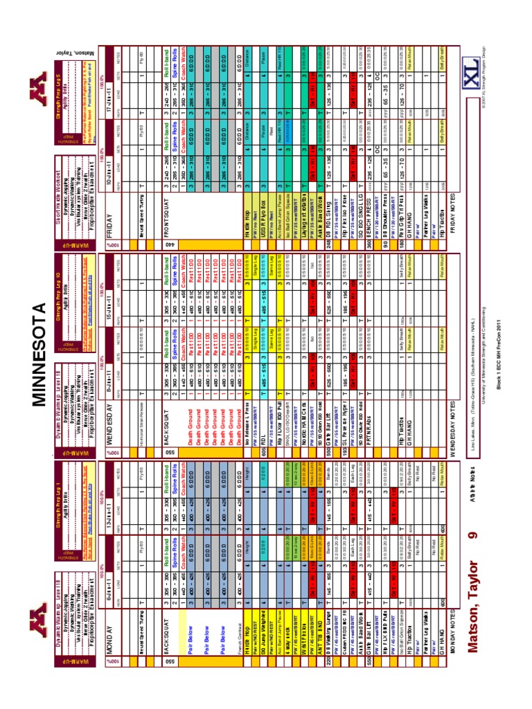 Advanced Strength Program 3 Blocks | Download Free PDF | Anatomical ...