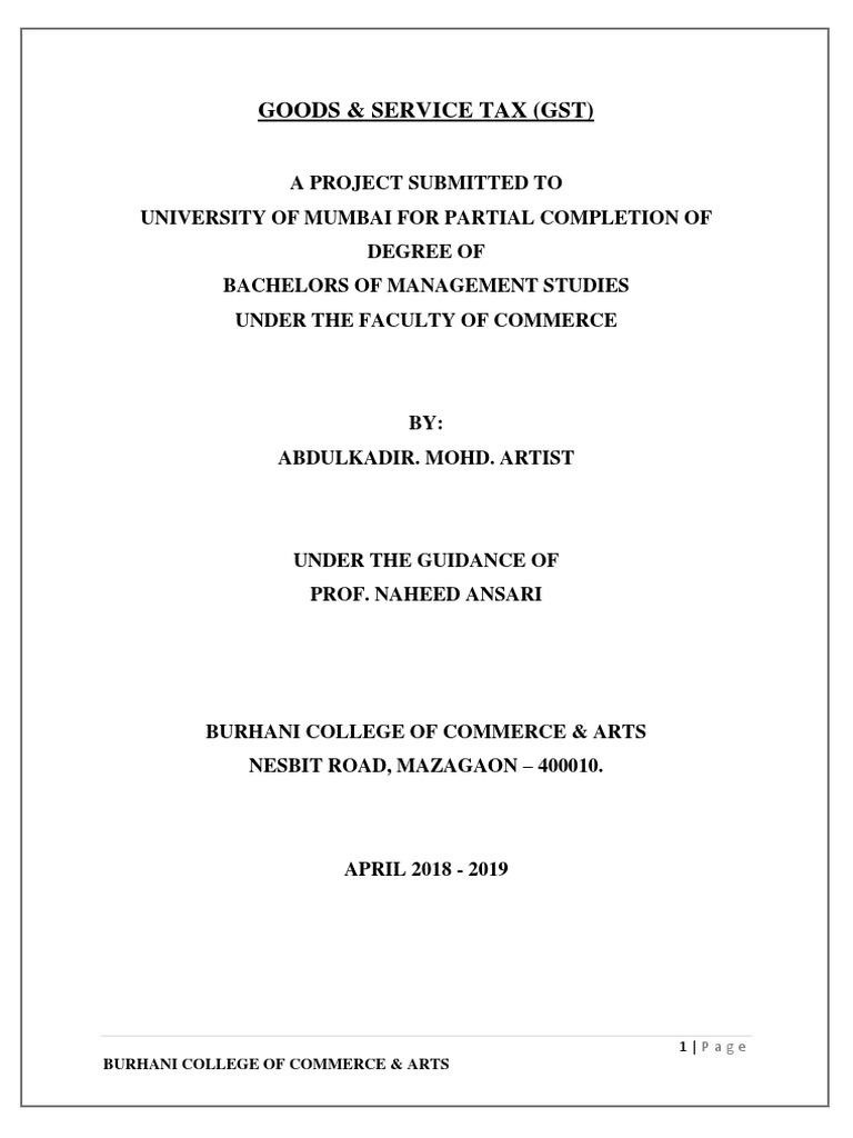 Black Book On GST | PDF | Value Added Tax | Taxes