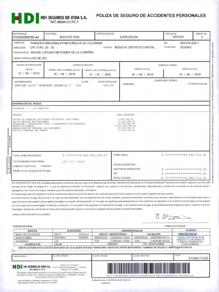 Póliza de seguros | Póliza de seguros | Derecho empresarial | Prueba ...