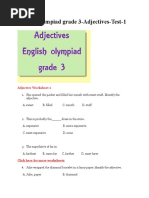 Grade 3 English Test Printable | PDF | English Language | Word