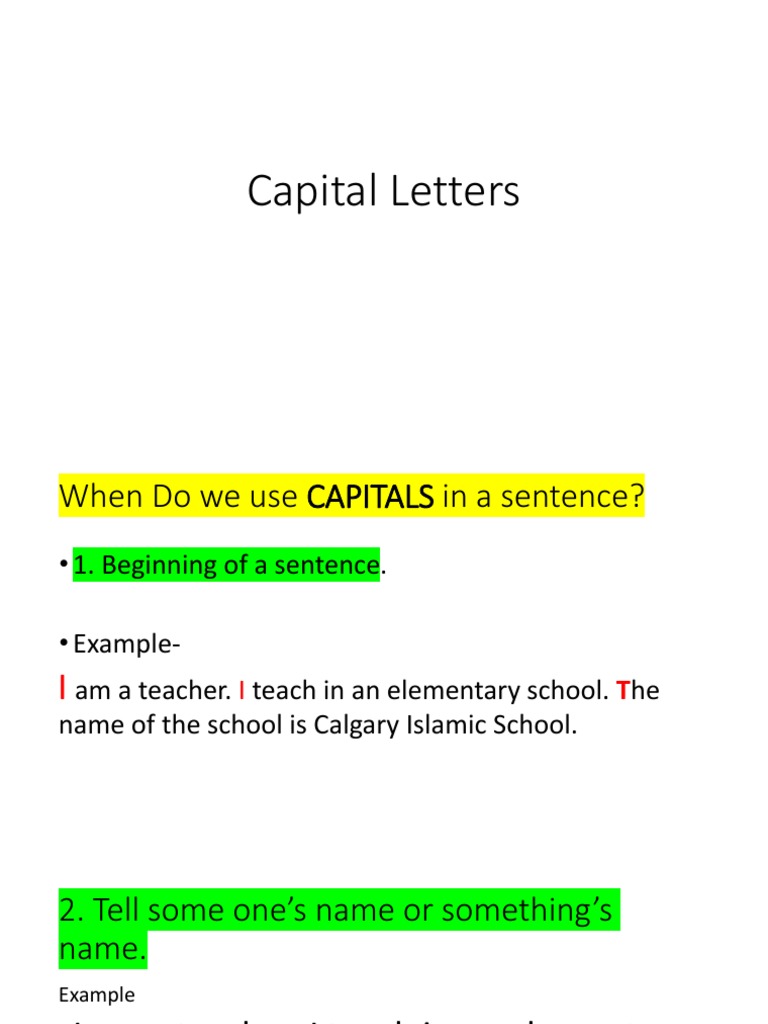 Captal Letters | PDF