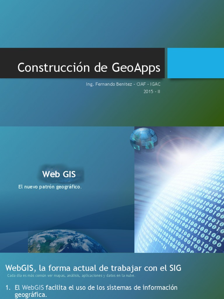 Construcción de GeoApps (1) | PDF | Aplicación movil | Ios