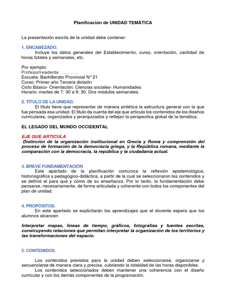 Guia Planificación Historia | PDF | Comprensión | Maestros