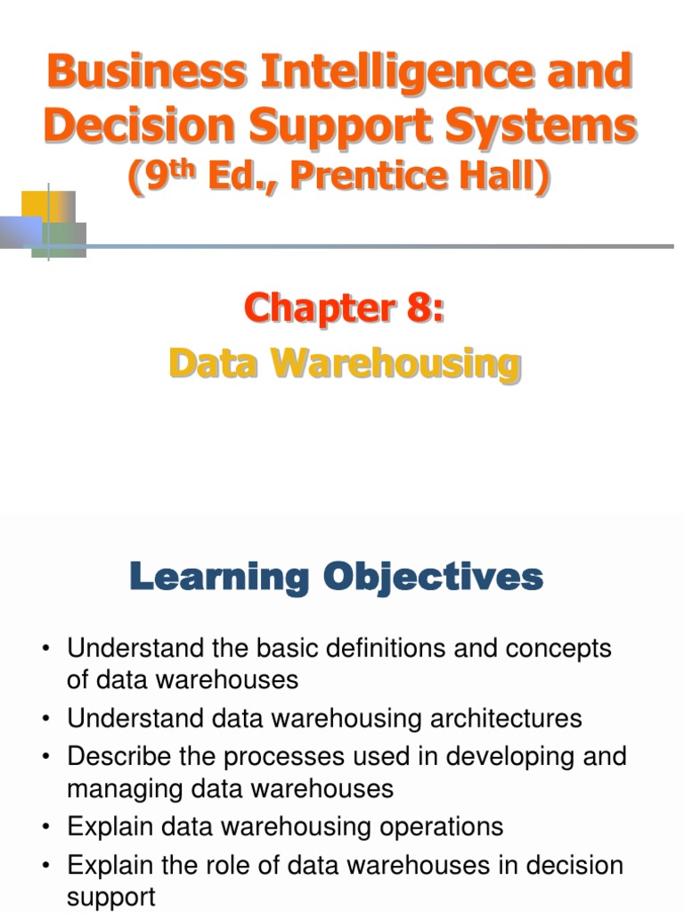 CH08 DSS Turban Data Warehouse | PDF | Data Warehouse | Cloud Computing