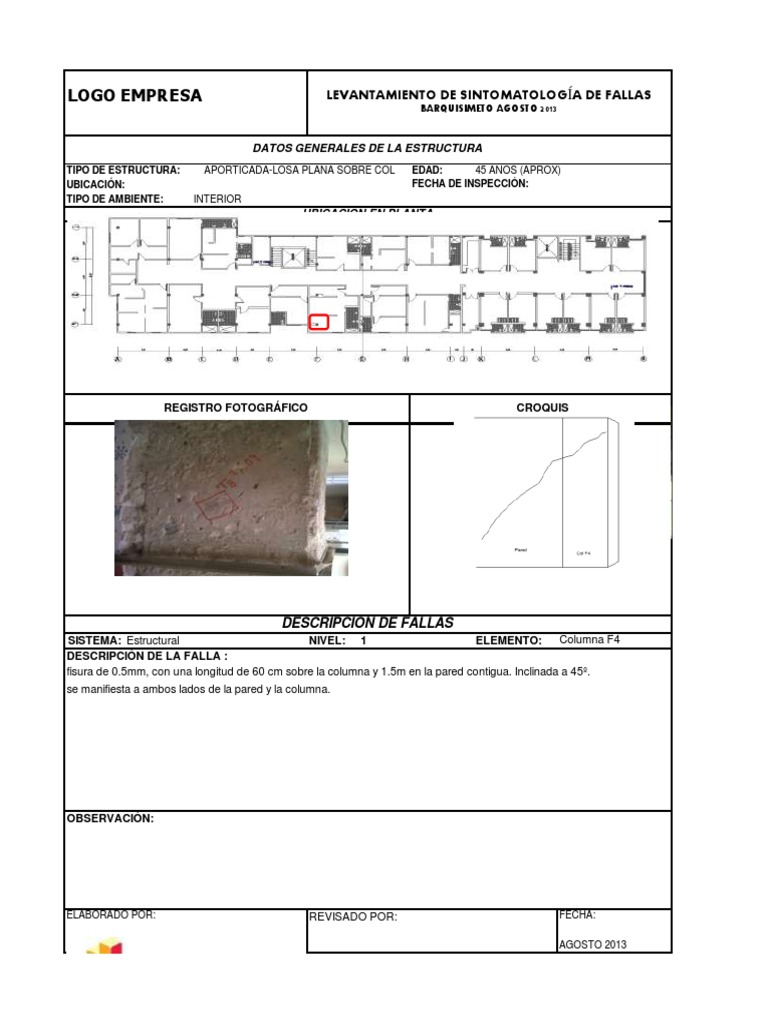Fichas Levantamiento de Fallas | PDF
