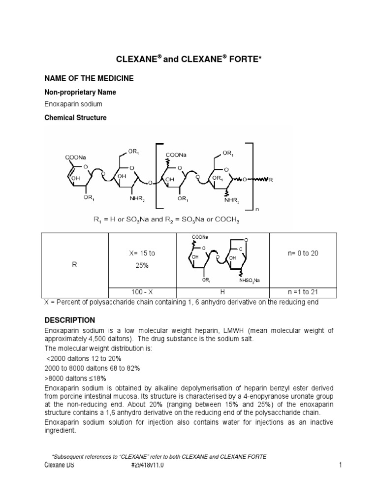 Clexane | PDF | Pharmacokinetics | Percutaneous Coronary Intervention