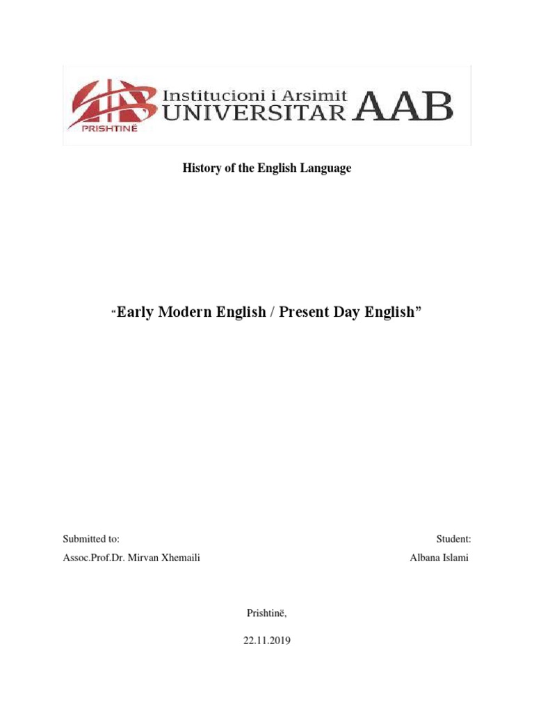 Evolution of Early Modern English | PDF | English Language | Dictionary