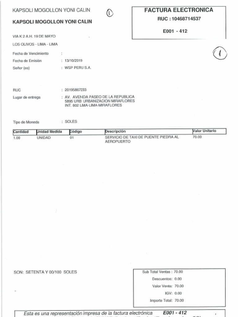 MYR0003AP Tarea3 Factura | PDF