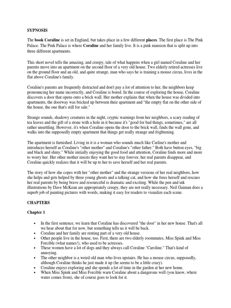 COMPLETE Coraline | PDF