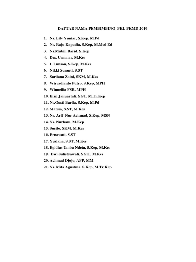 DAFTAR NAMA Sertifikat | PDF