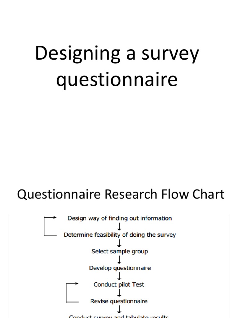 Steps for Designing a Survey Questionnaire | PDF | Survey Methodology ...