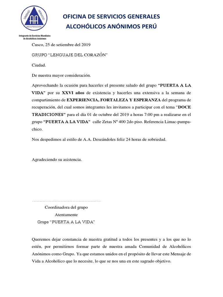 Documentos Aa | PDF | alcoholicos anonimos