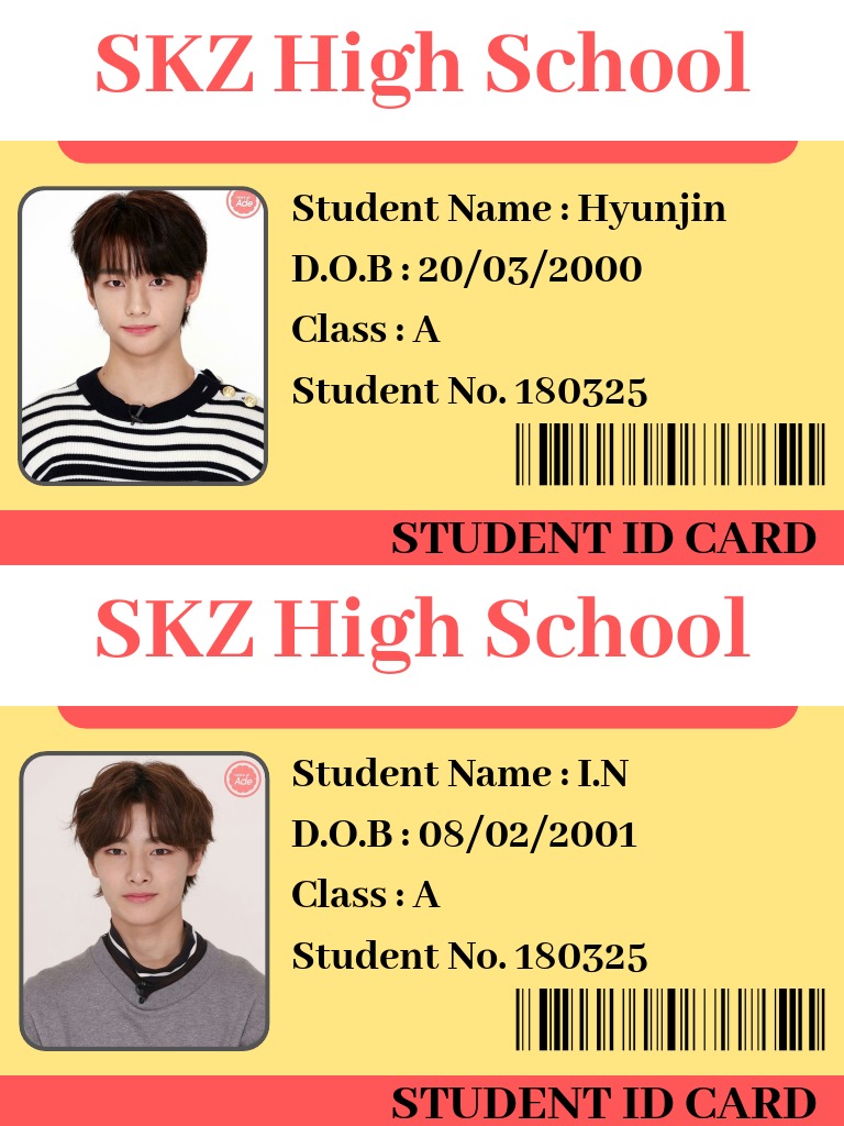 SKZ High School Student ID Cards | PDF | Sports & Recreation