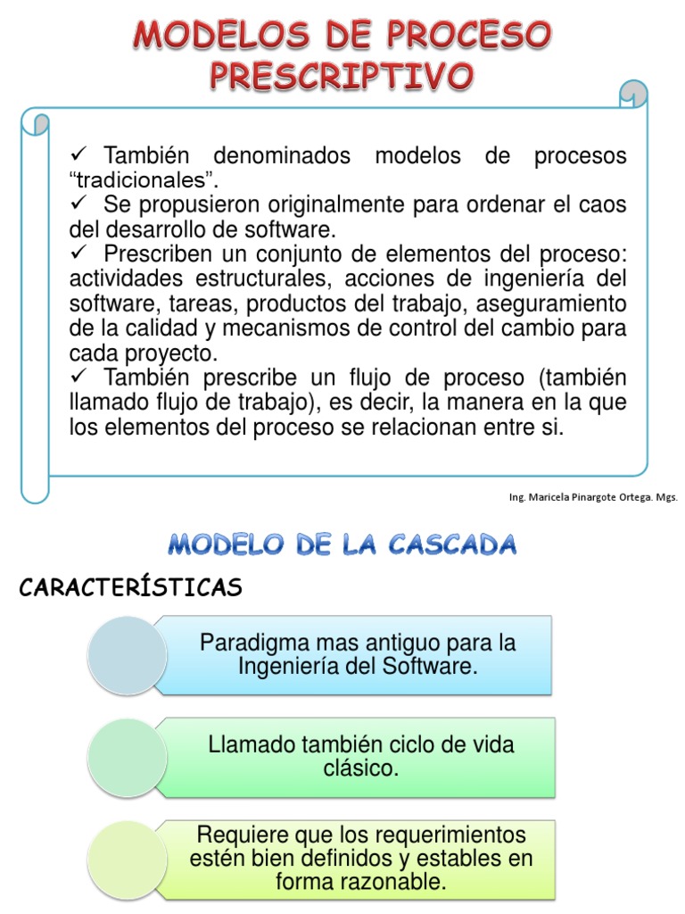 Modelos de Proceso Prescriptivos | Descargar gratis PDF | Ingeniería de software | Software