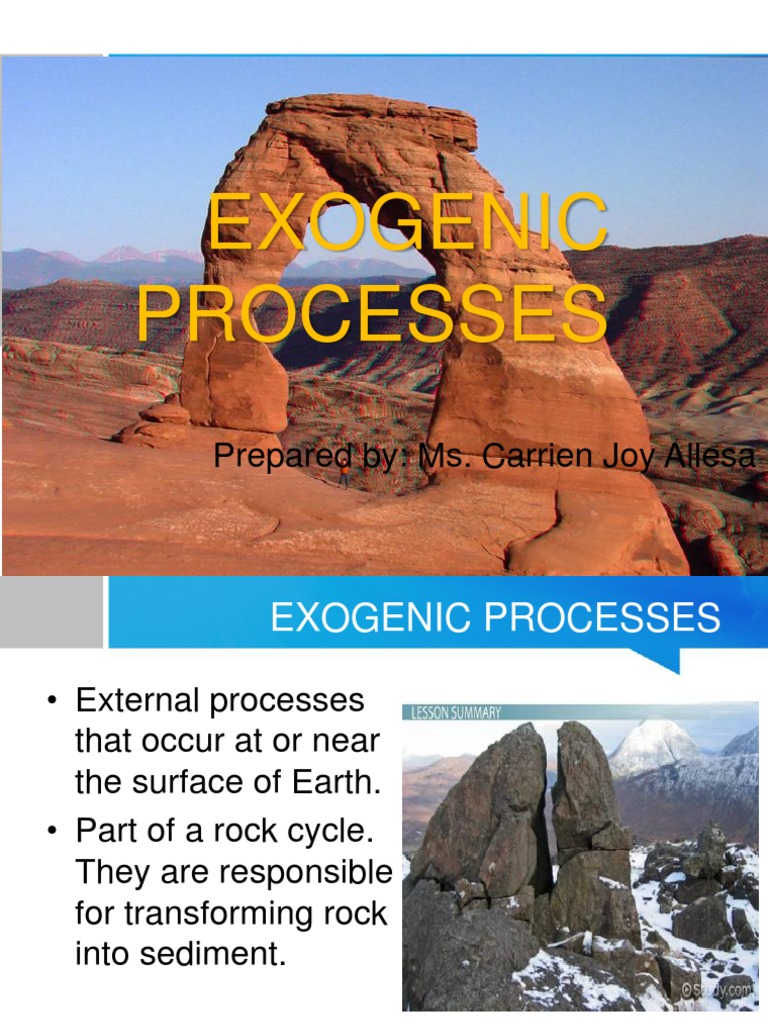 Exogenic Processes | PDF | Weathering | Erosion