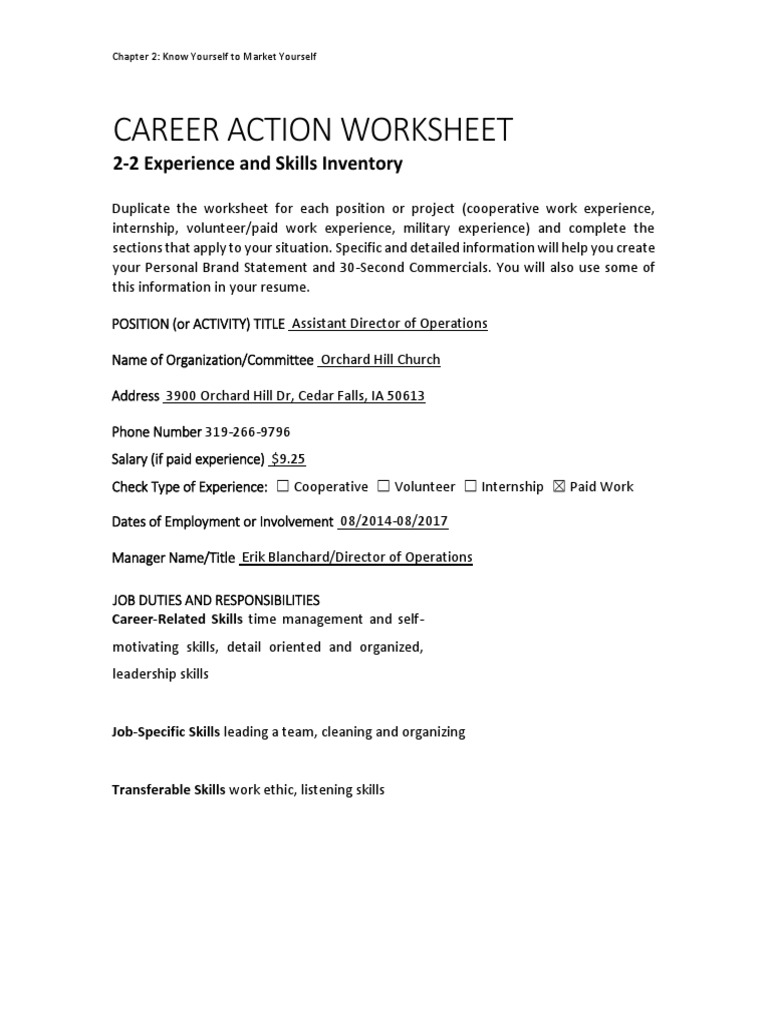 Caw 2-2 | PDF | Volunteering | Employment