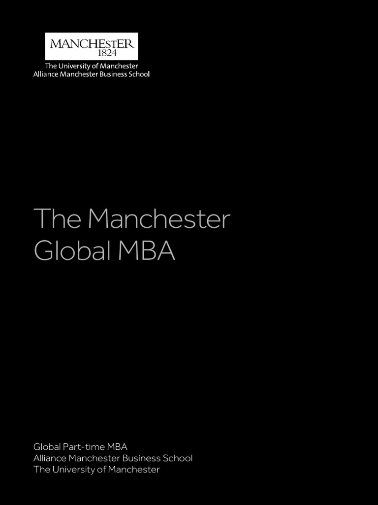 The Manchester Global Mba Brochure | PDF | Master Of Business ...