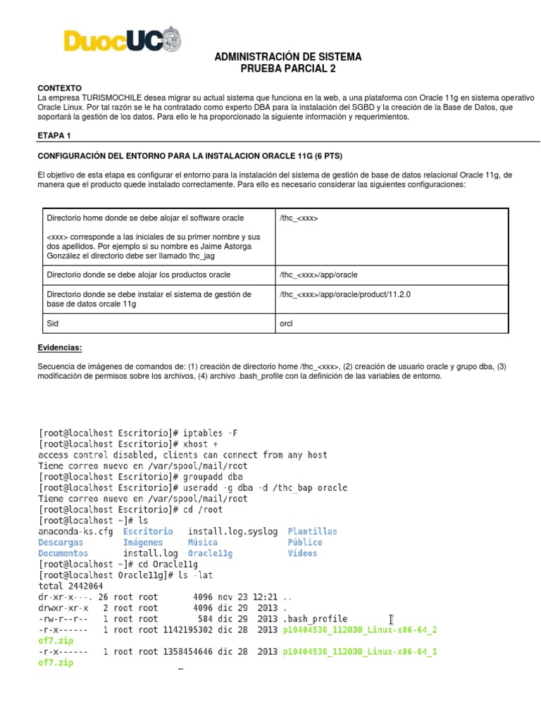 Instalación y Configuración Oracle 11g | PDF | Oracle Corporation ...