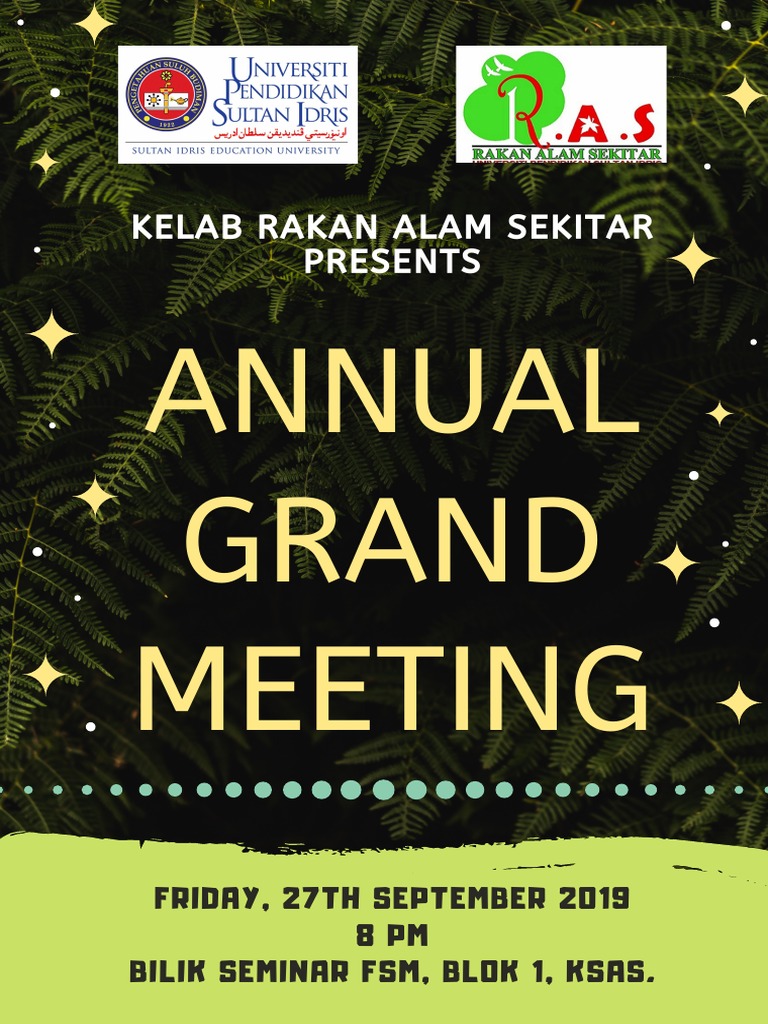 Poster Agm Ras 3 | PDF