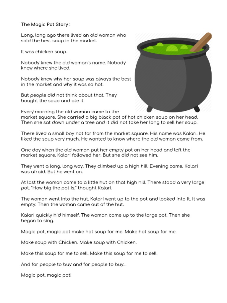 The Magic Pot | PDF