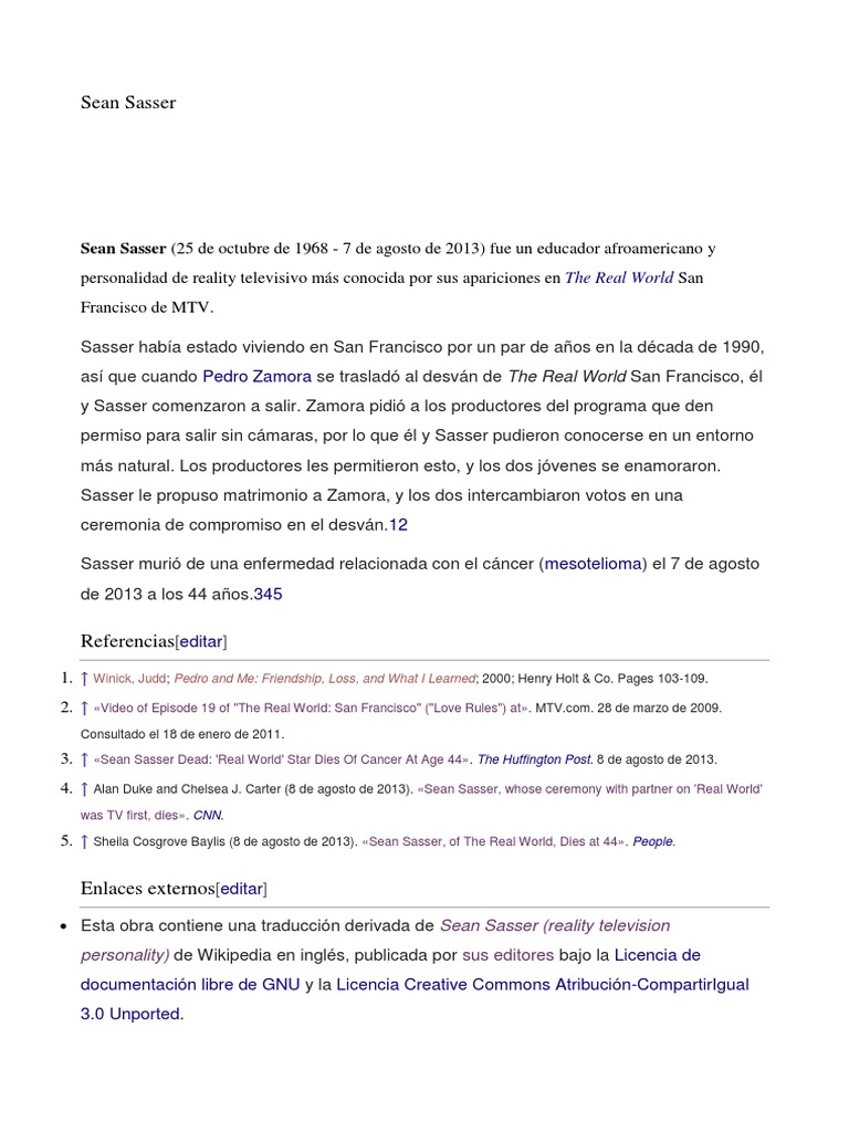 Sean Sasser | PDF | Viajes y turismo