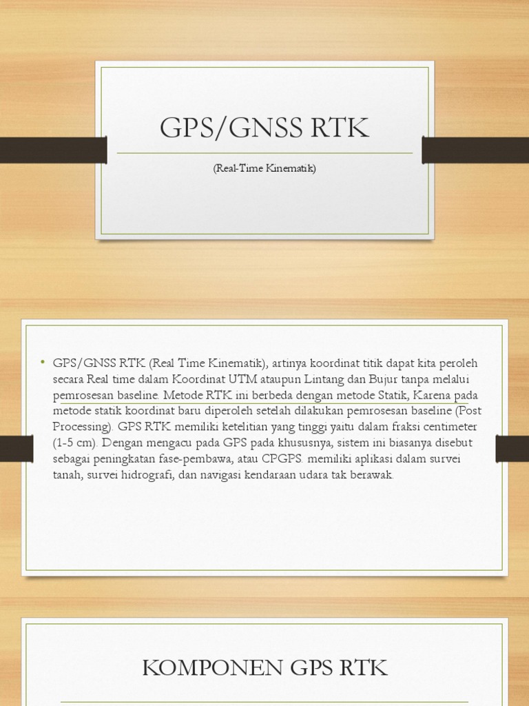 Presentasi GNSS RTK | PDF