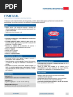 Ficha Técnica de Festegral 20 kg | PDF | Cemento | Hormigón
