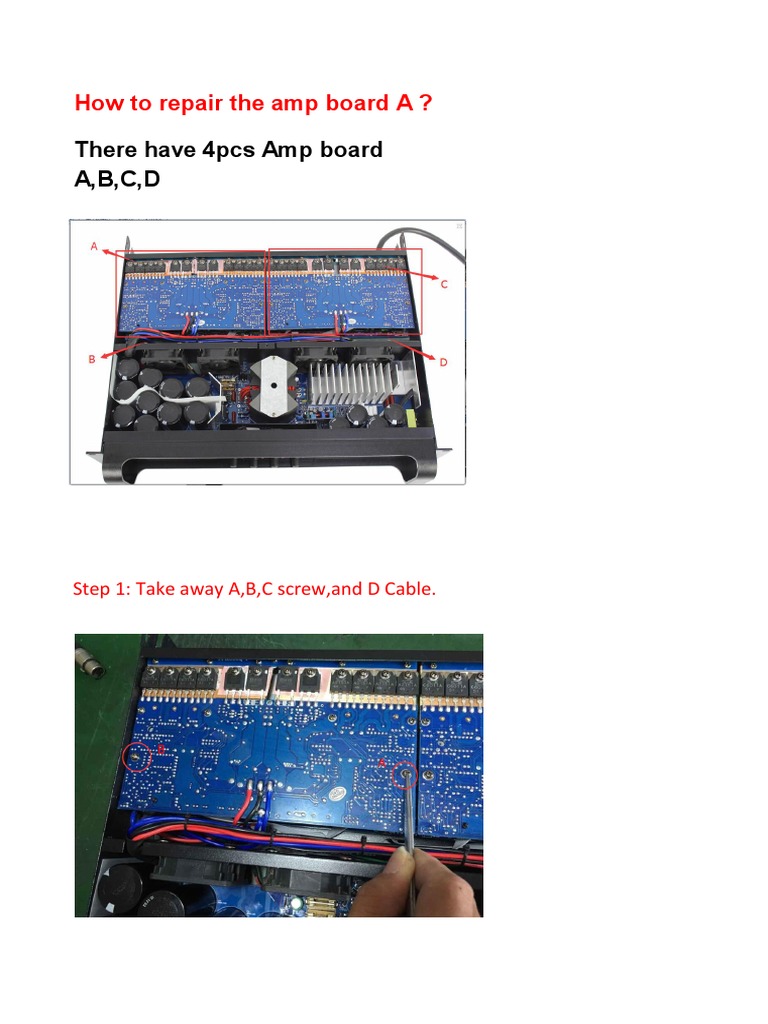 Amp Board A Repair Guide | PDF | Teaching Methods & Materials | Home ...